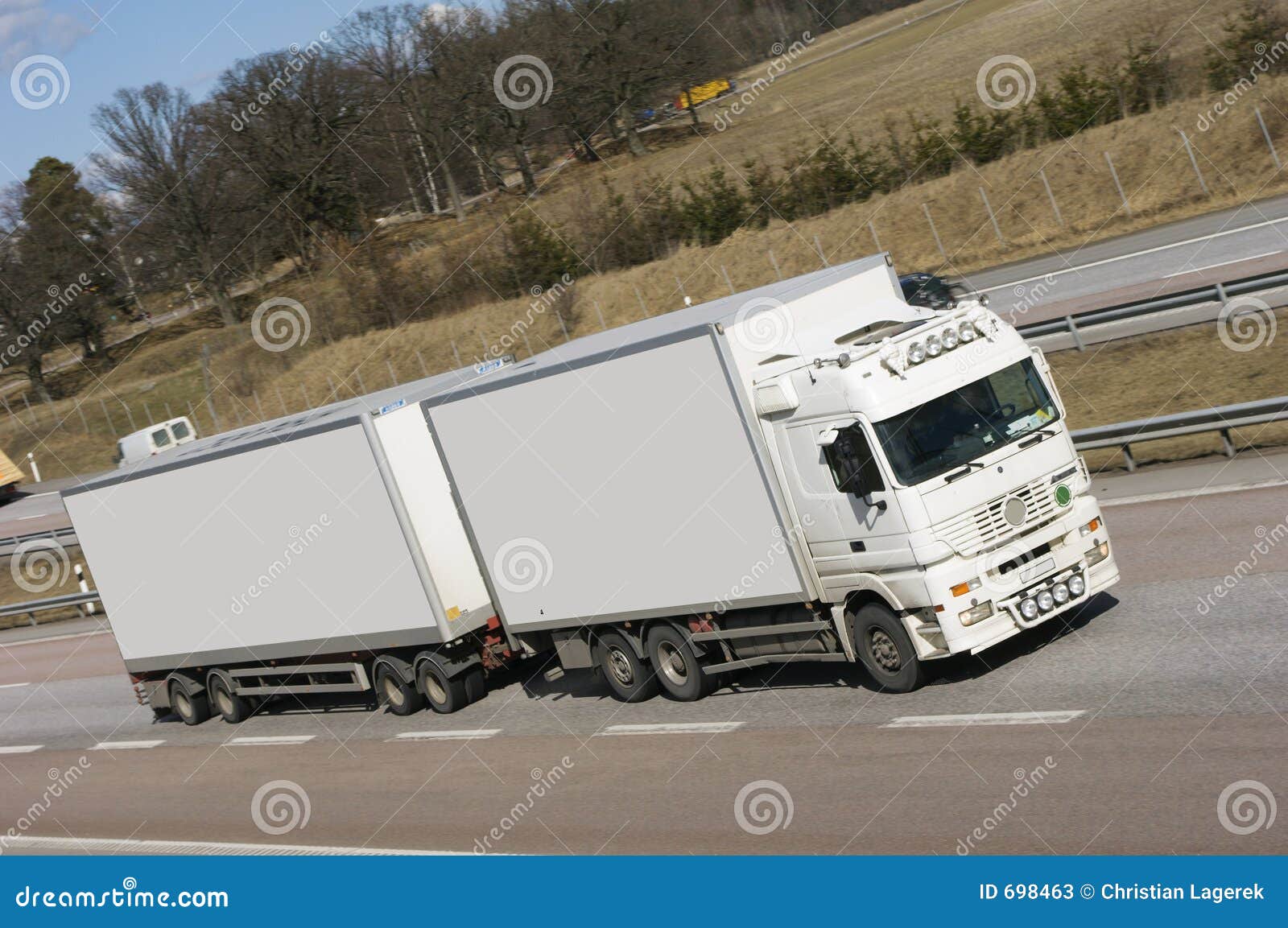 Clean, white truck, lorry stock image. Image of cargo, transportation ...