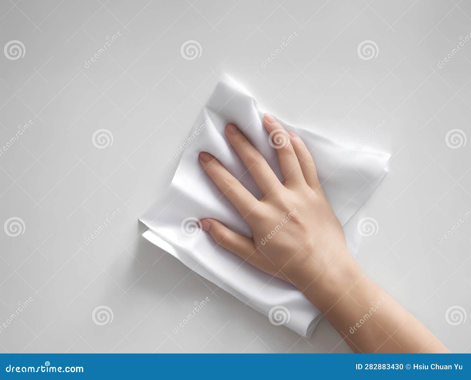 Clean White Wall with White Rag Cloth Stock Illustration - Illustration ...