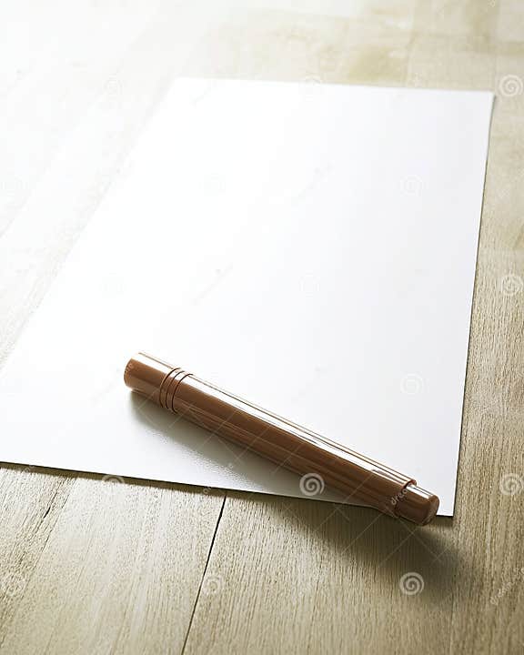 Clean Whiteboard and Marker Ready for Creative Brainstorming and Idea ...