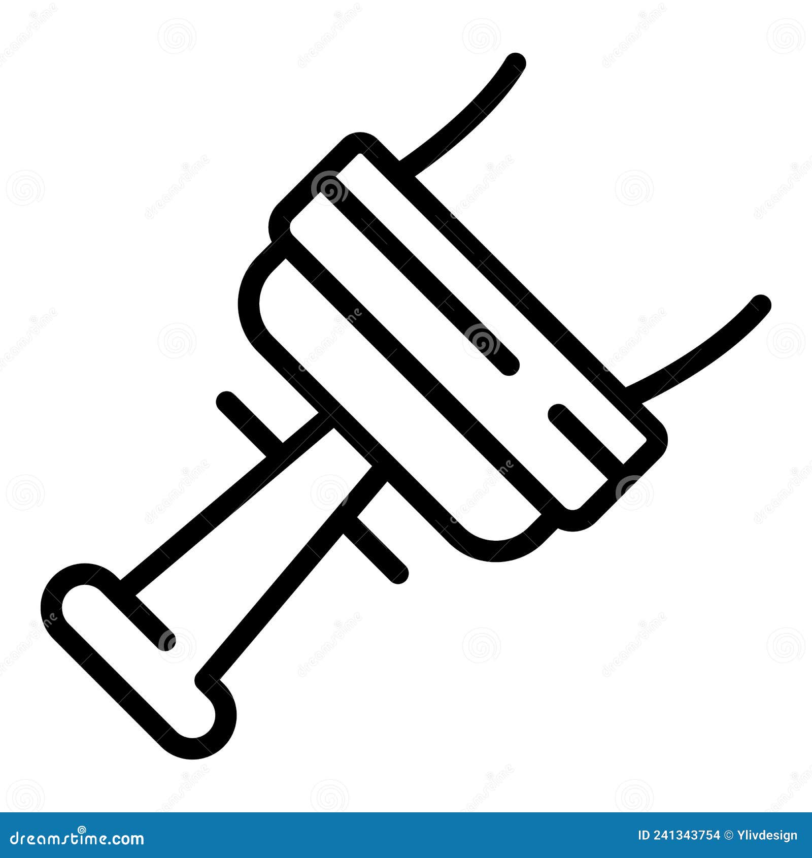 Outline Occupant Vector Icon. Isolated Black Simple Line Element ...