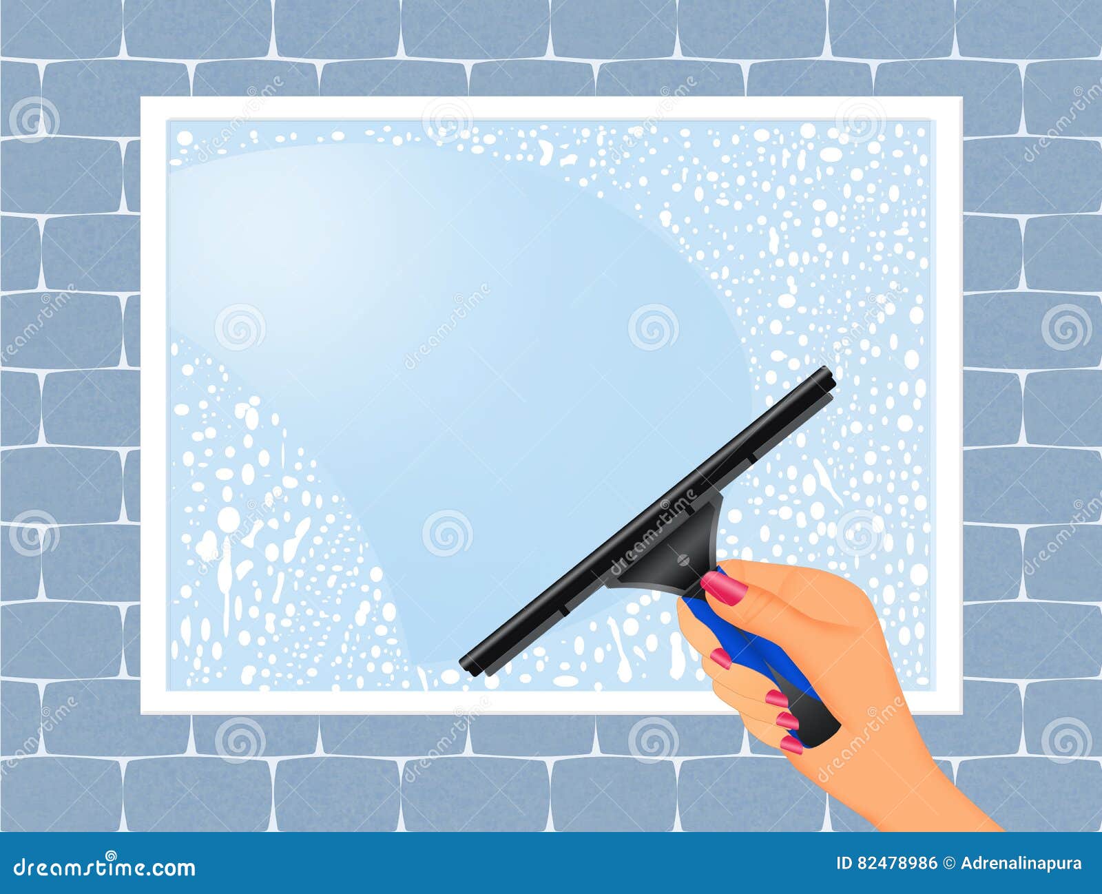 Clean the windows stock illustration. Illustration of cleaning - 82478986