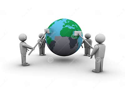 Clean the world stock illustration. Illustration of globe - 14572473