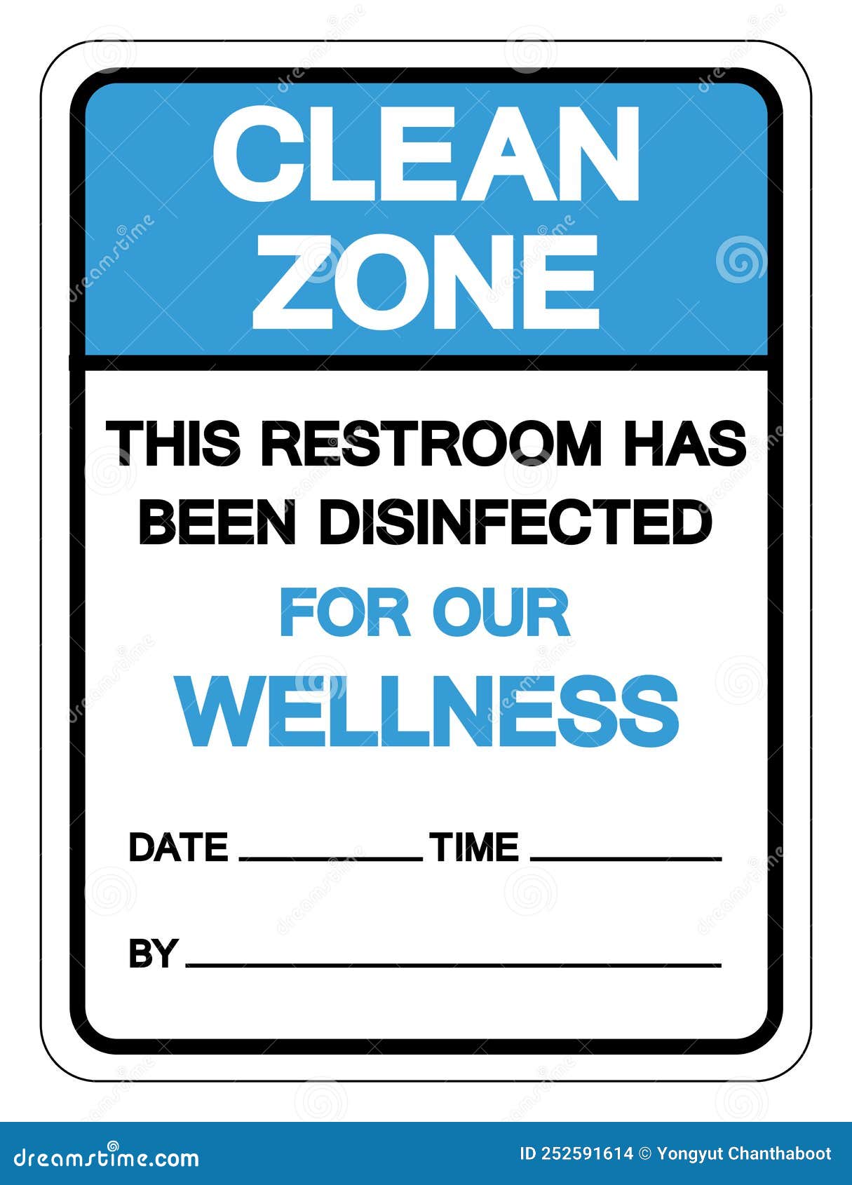 Clean Zone Symbol Sign, Vector Illustration, Isolate on White ...