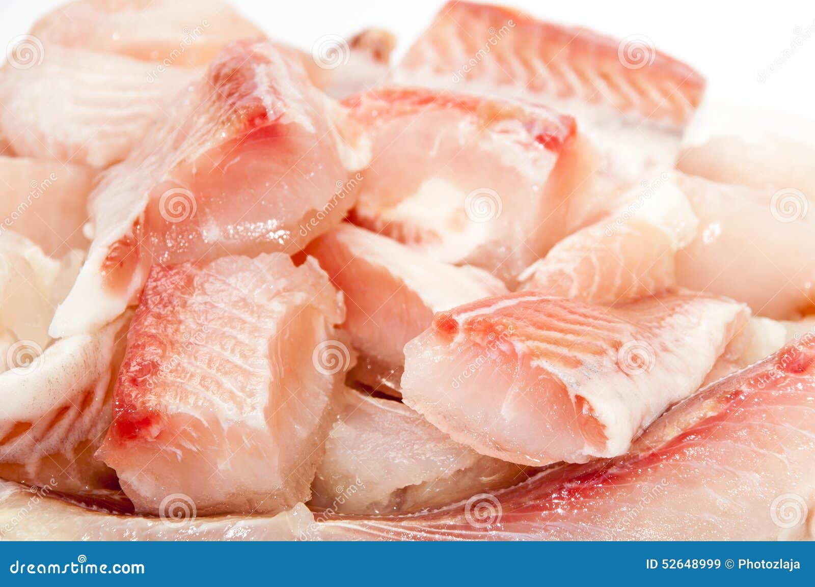 Cleaned and Cut Fish Prepared for Frying Stock Image - Image of object ...