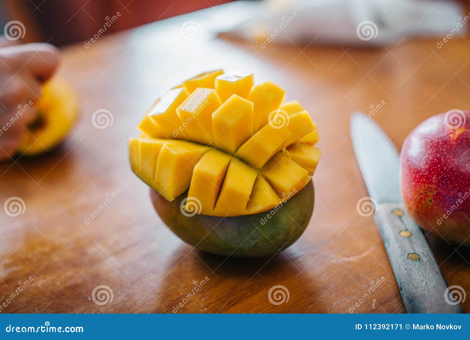 Cleaned peeled mango stock image. Image of cleaned, exotic - 112392171
