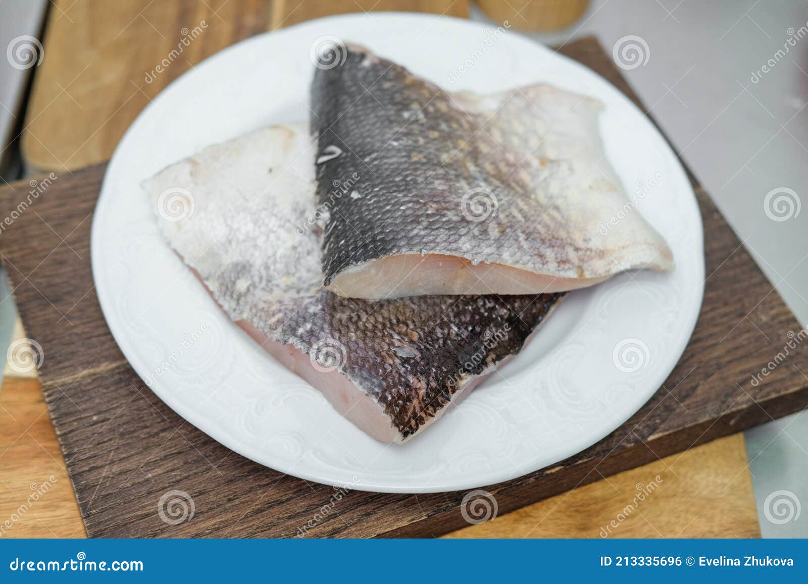 Cleaned Raw Fish on the Plate Stock Photo - Image of clean, frozen ...