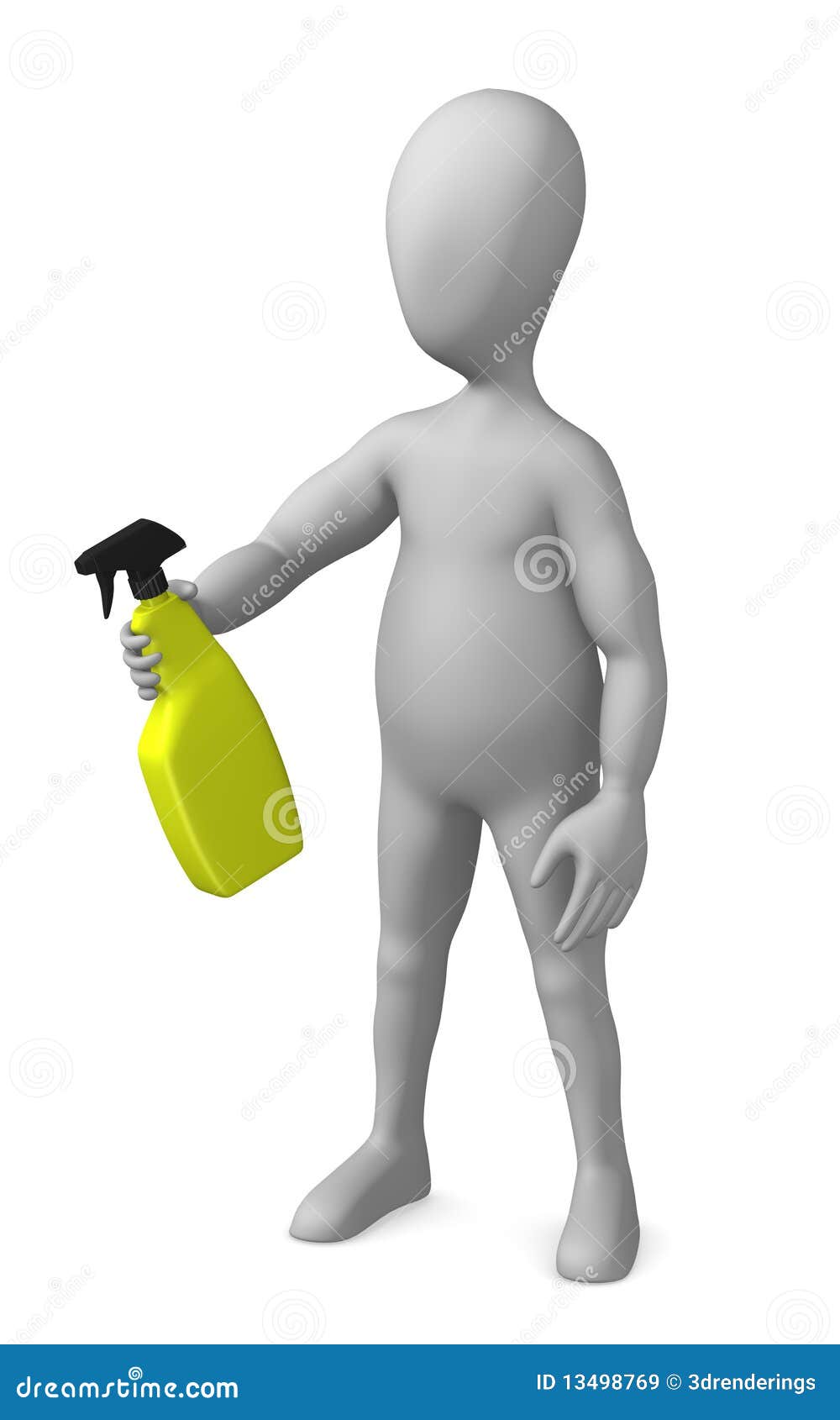 Cleaner stock illustration. Illustration of spray, render - 13498769