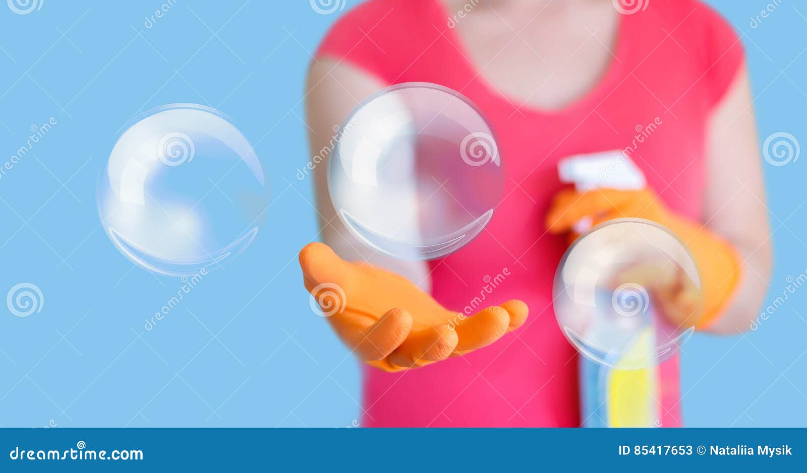 Cleaner and bubbles. stock image. Image of indoor, design - 85417653