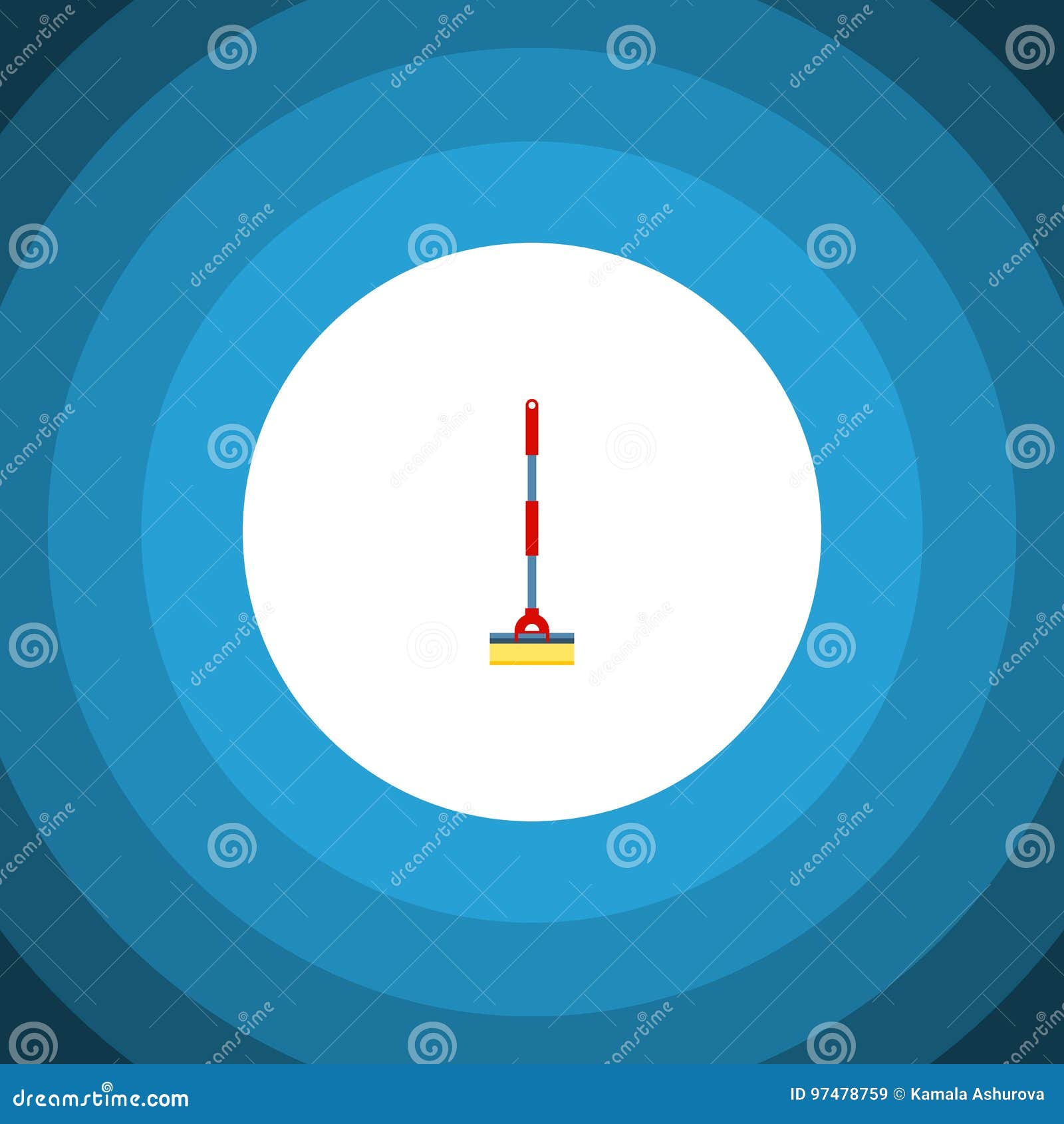 Cleaner Flat Icon. Sweep Vector Element Can Be Used for Sweep, Cleaner ...