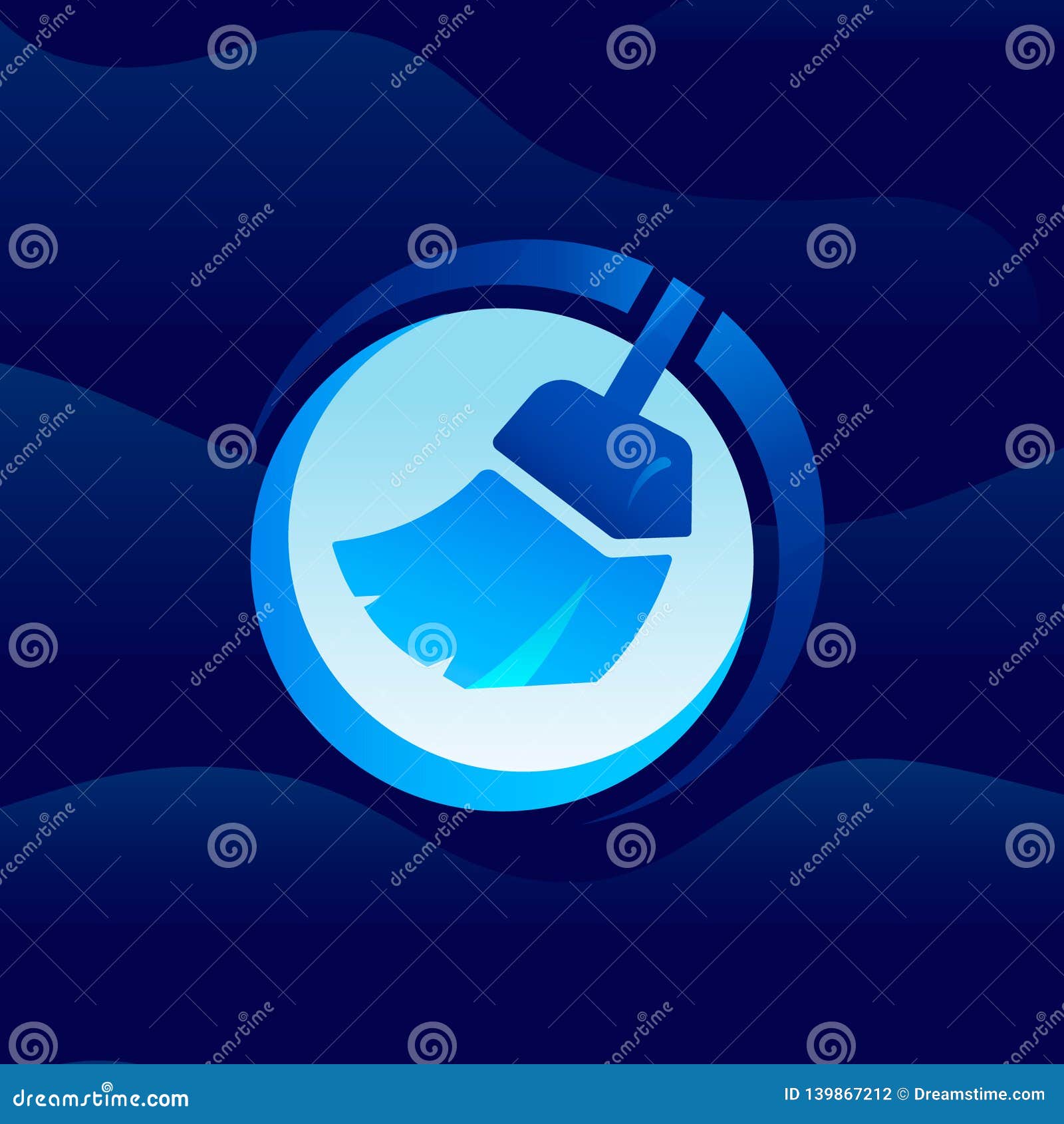 Cleaner Icon / Logo. Art Illustration Stock Illustration - Illustration ...