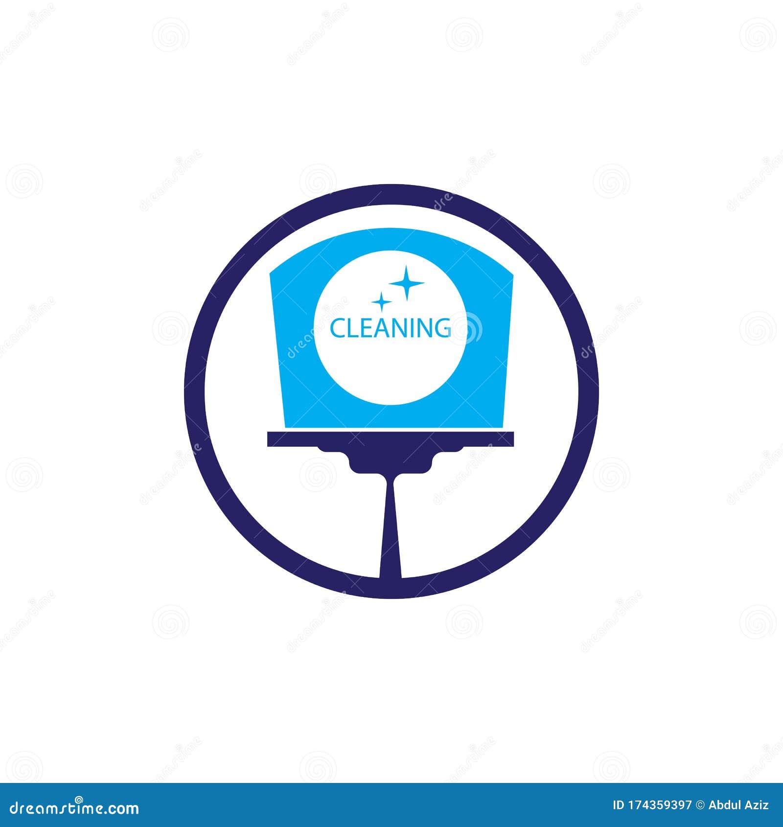 Cleaner logo vector stock vector. Illustration of business - 174359397