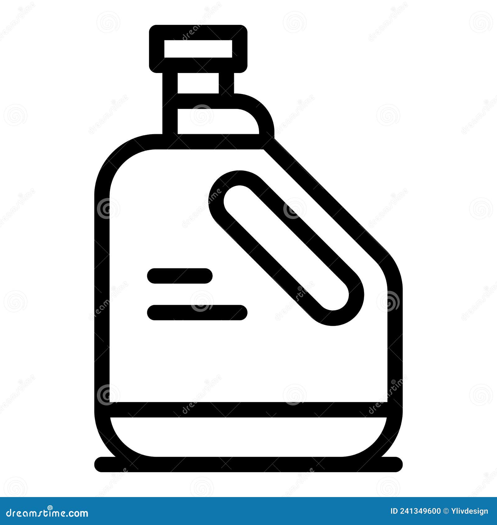 Cleaner Icon Outline Vector. Liquid Detergent Stock Vector ...