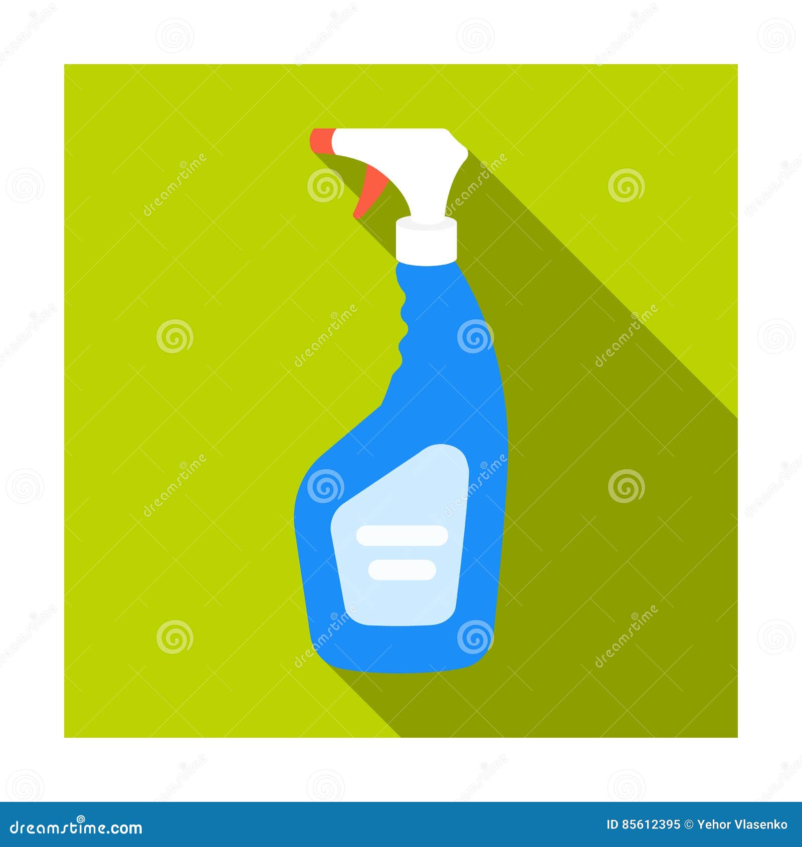 Cleaner Spray Icon in Flat Style Isolated on White Background. Cleaning ...