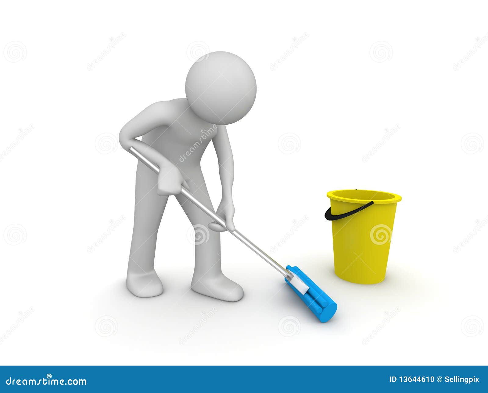 Cleaner At Work Stock Photo - Image: 13644610