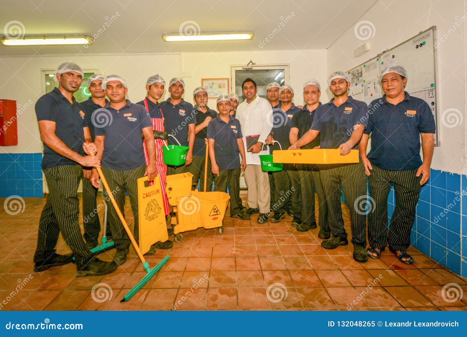 Cleaners Team at the Kitchen Editorial Image - Image of cart, chef ...