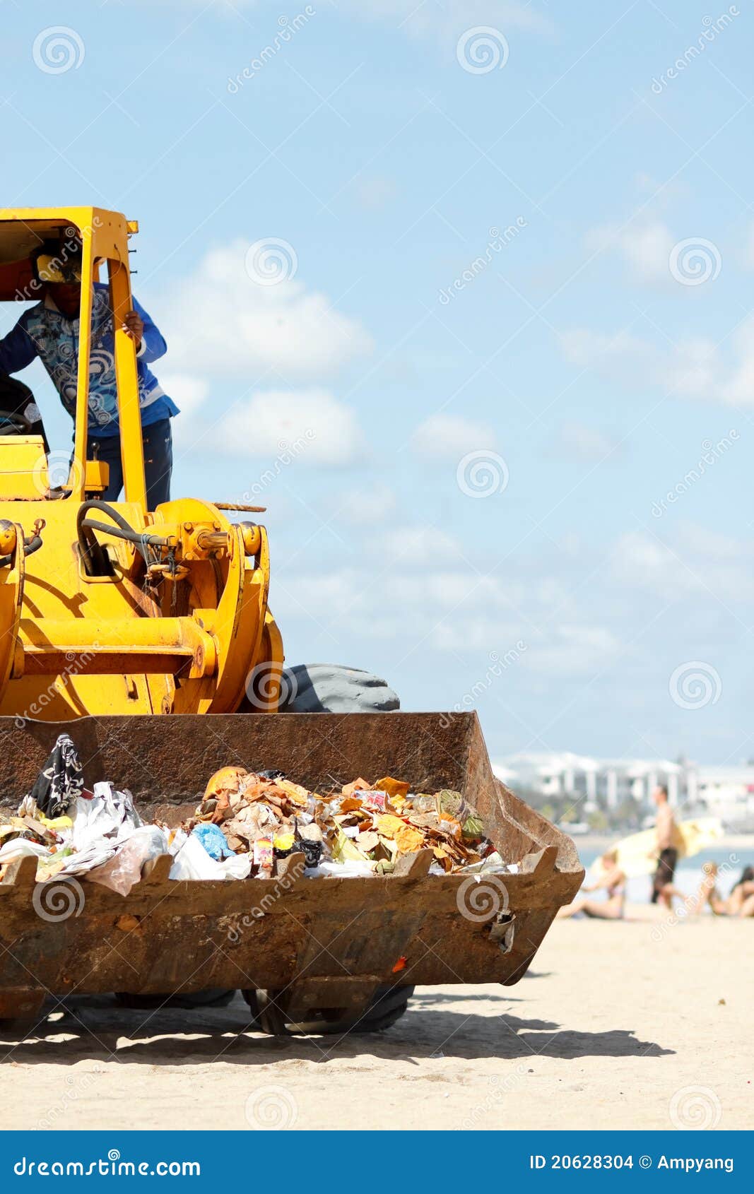 Cleaning of Accumulation Garbage on the Beach Stock Photo - Image of ...