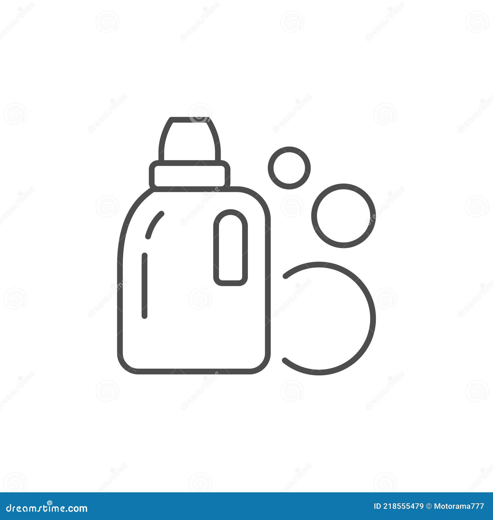 Cleaning Agent Line Outline Icon Stock Vector - Illustration of product ...