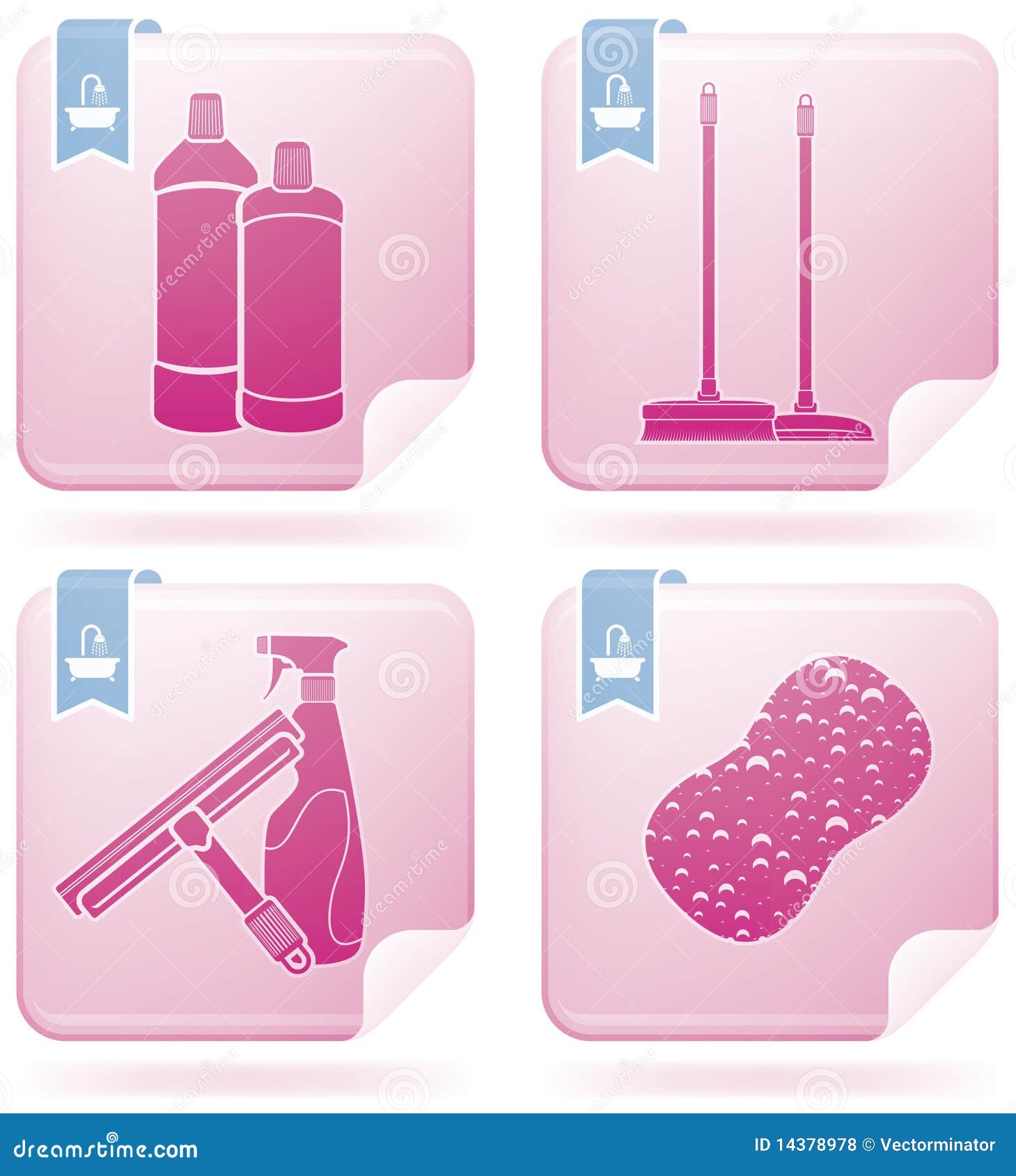 Cleaning Appliances stock vector. Illustration of bleach - 14378978