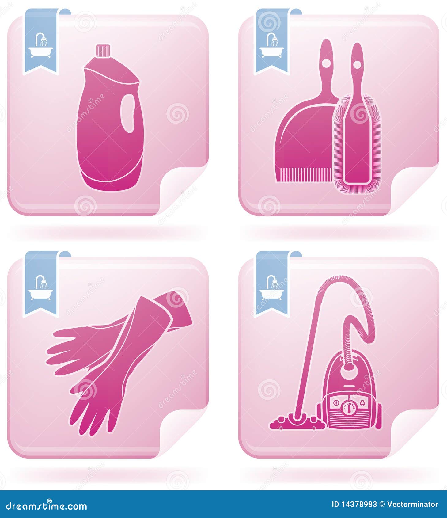 Cleaning Appliances stock vector. Illustration of sweep - 14378983