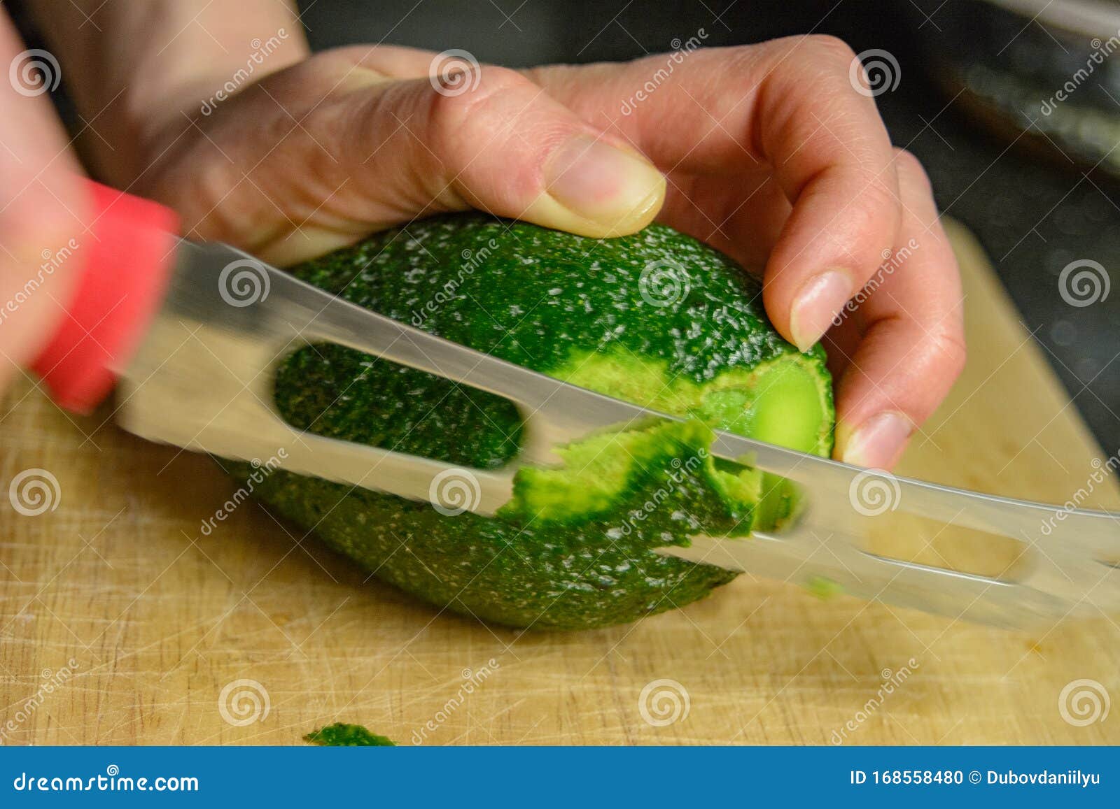 Cleaning the avocado stock photo. Image of cleaning - 168558480