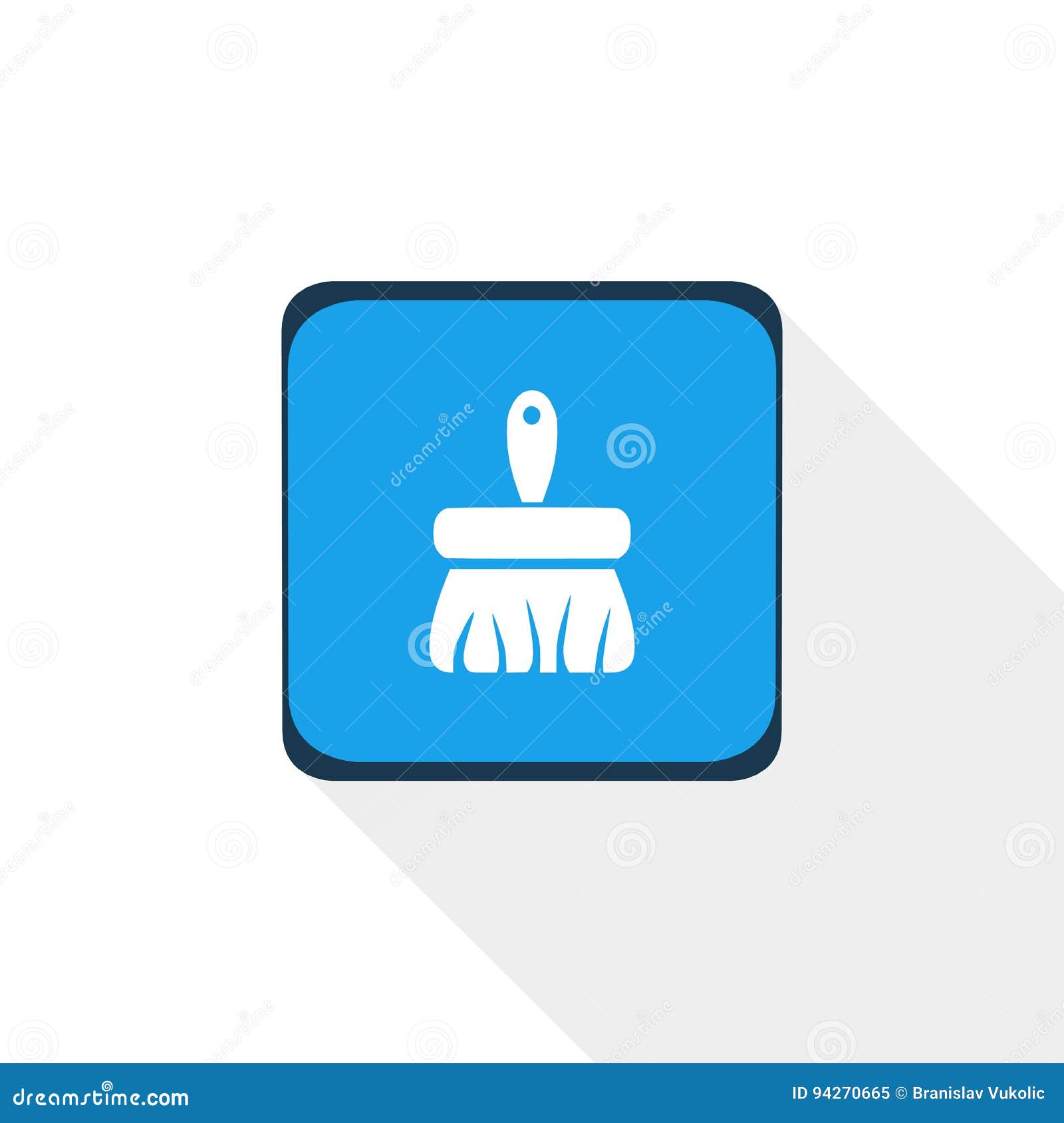 Cleaning Brush Icon,illustration Stock Illustration - Illustration of ...