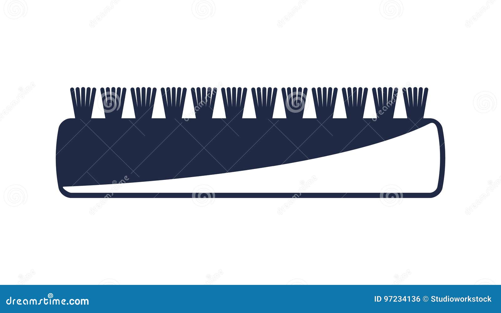 Cleaning Brush Isolated Vector Icon Stock Vector - Illustration of dust ...