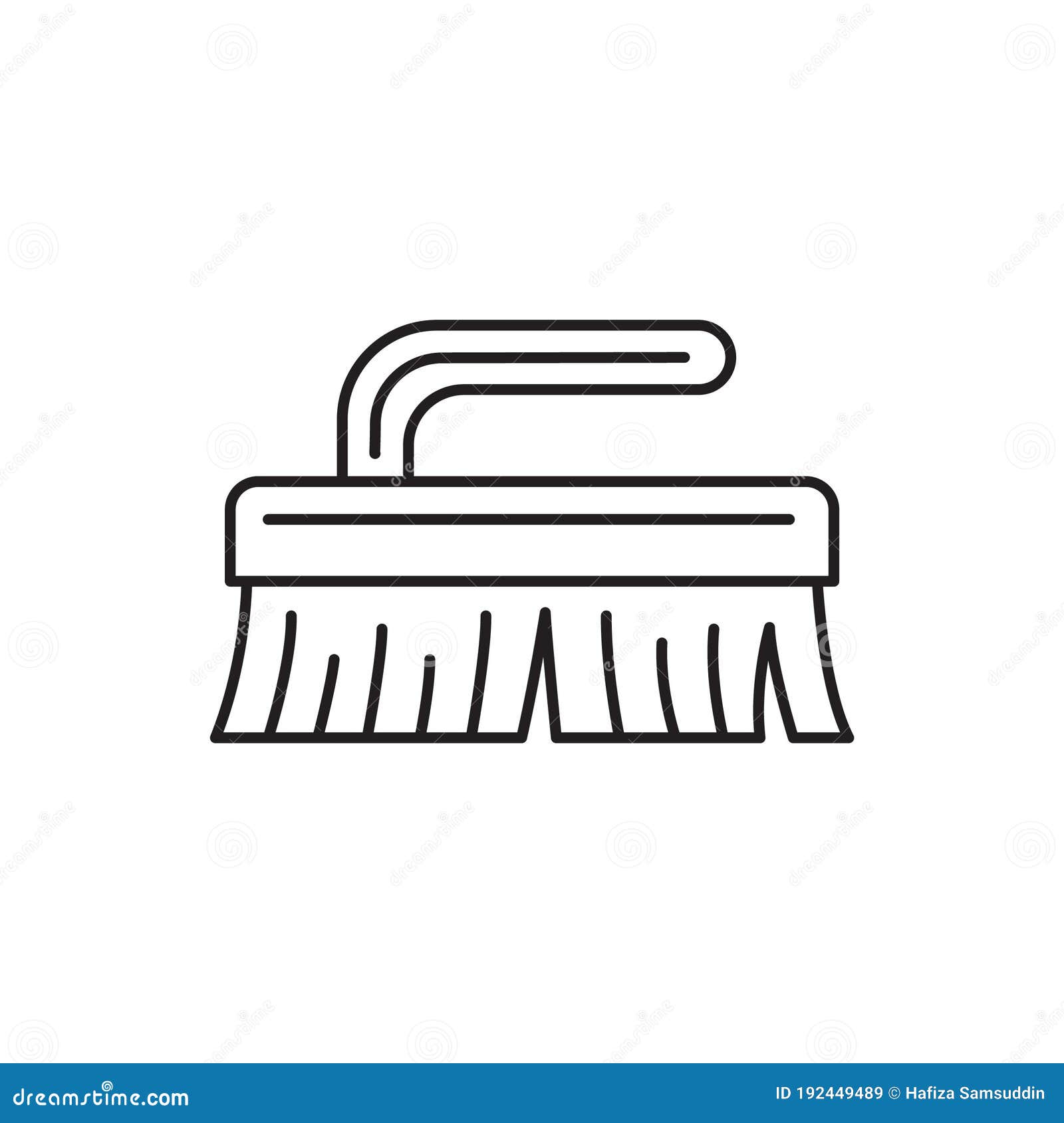 Cleaning Brush. Vector Illustration Decorative Design Stock Vector ...