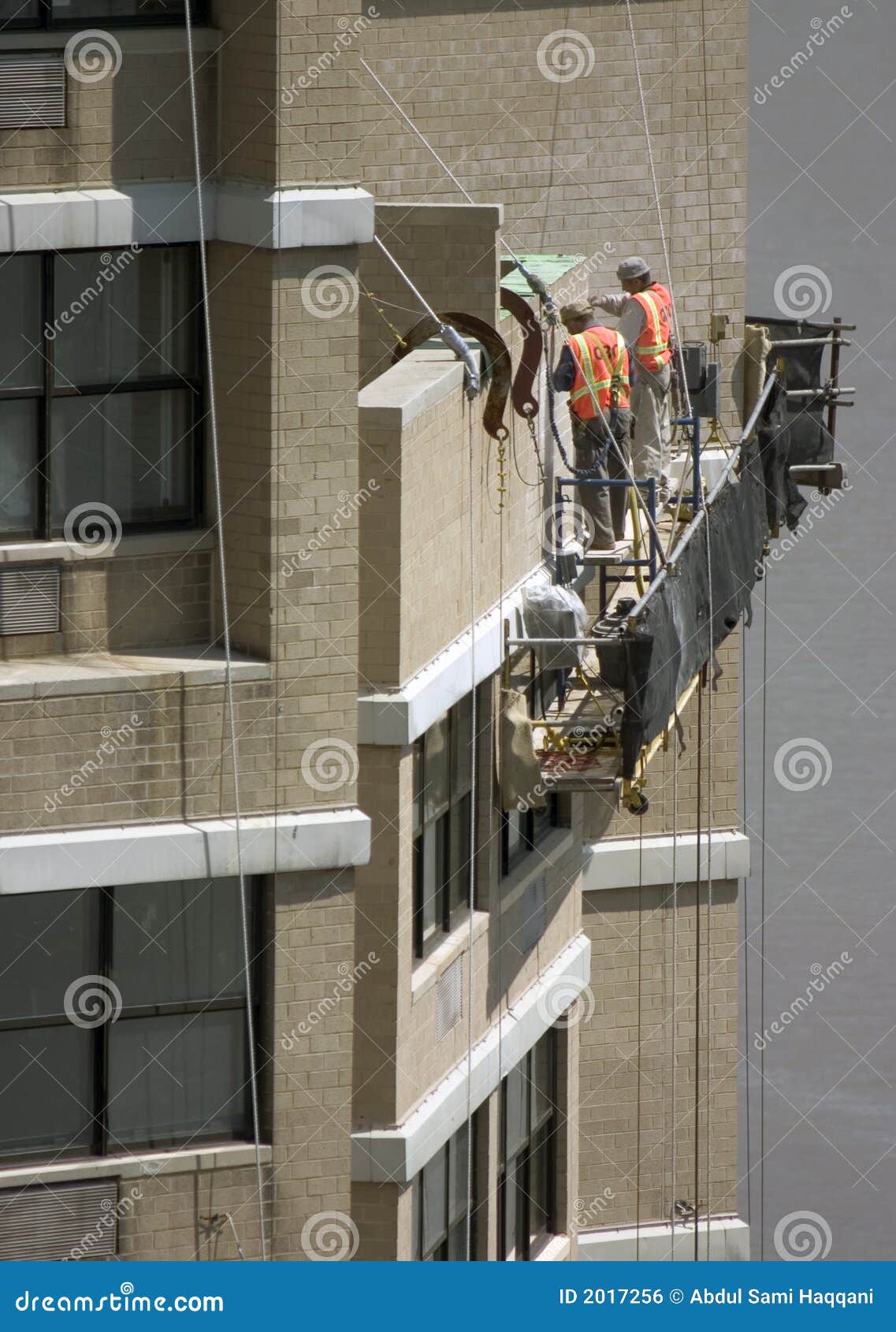 Cleaning a building stock photo. Image of people, altitude - 2017256