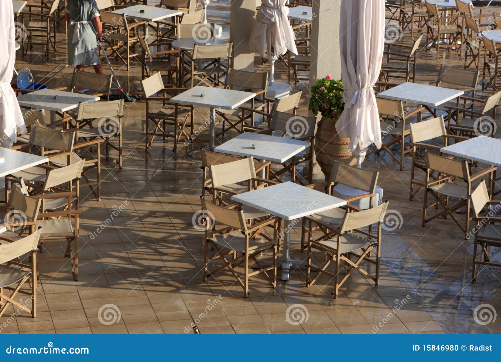 Cleaning in cafe stock photo. Image of color, cleaning - 15846980