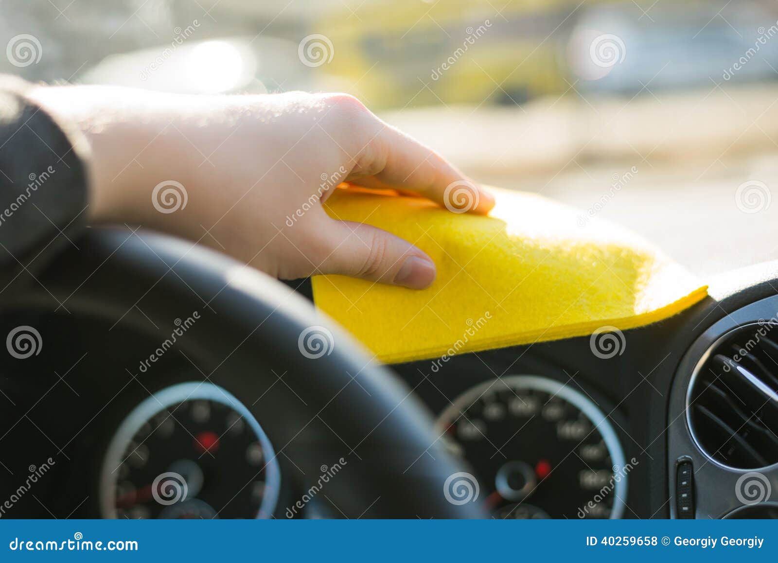 Cleaning car stock photo. Image of handle, cleaning, clean - 40259658