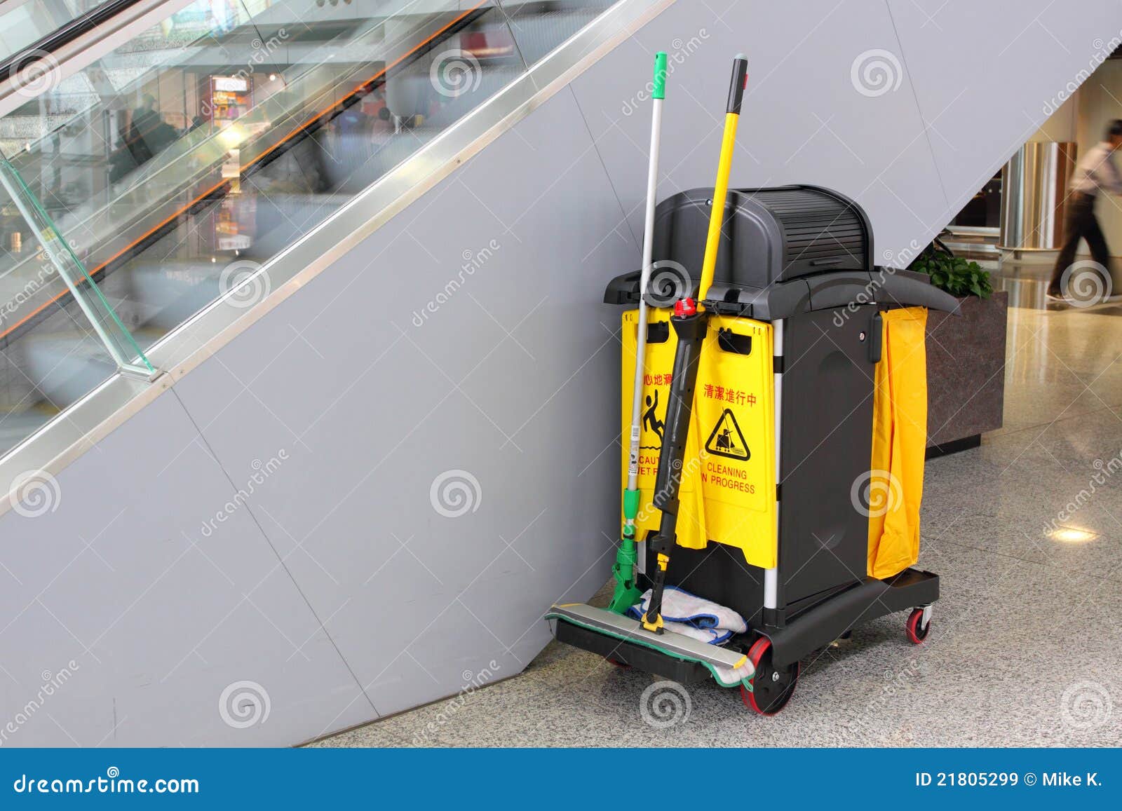 Cleaning Cart stock image. Image of manual, floor, hygiene - 21805299