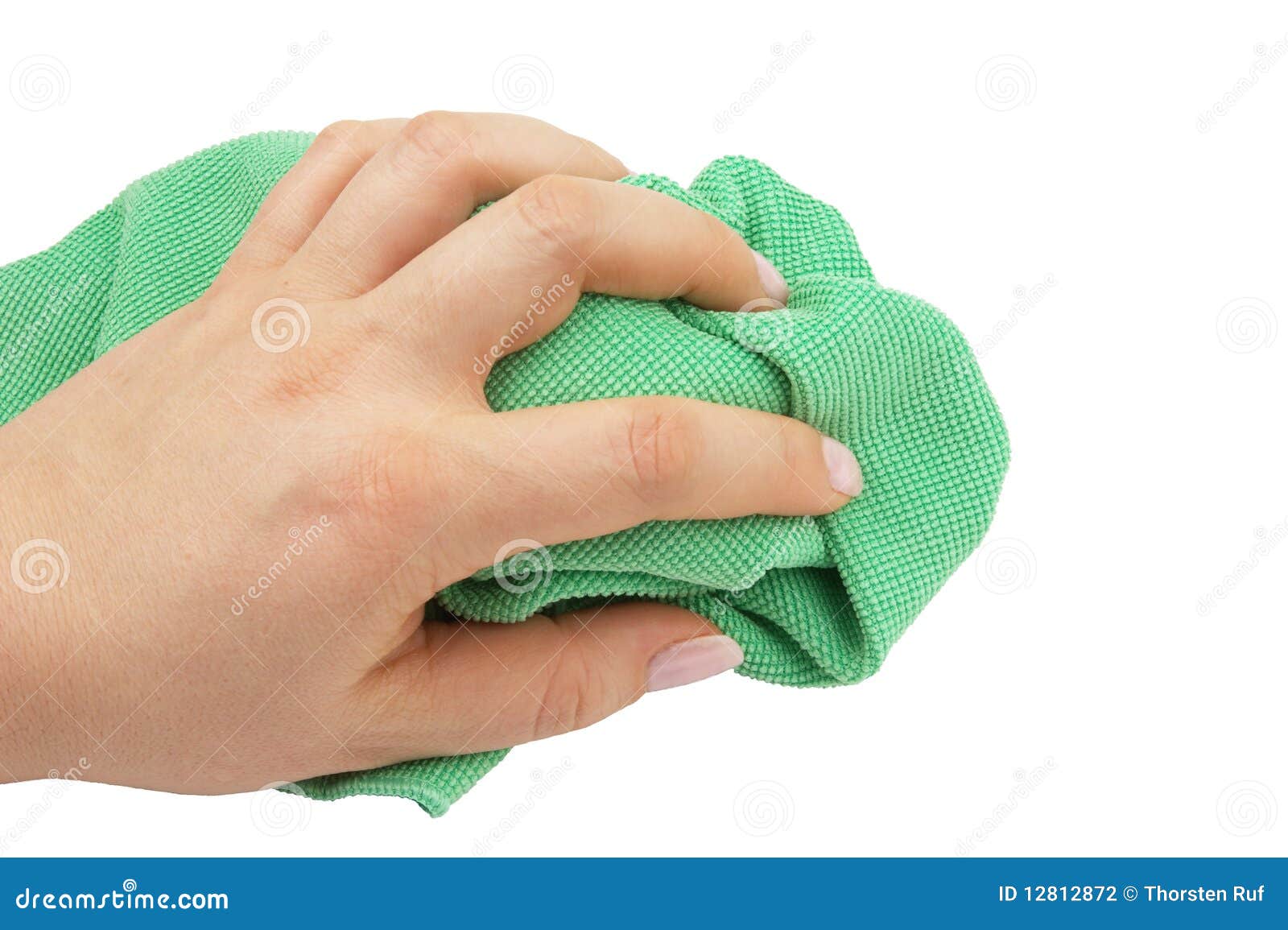 Cleaning cloth stock photo. Image of hand, white, cleanly - 12812872