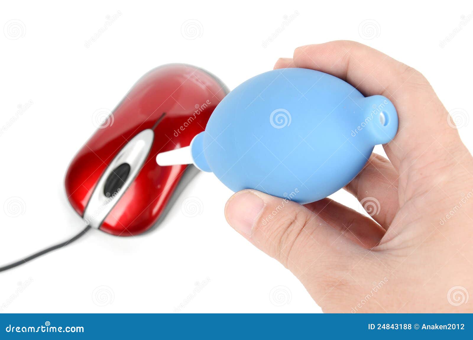 Cleaning computer mouse stock photo. Image of blue, dirty - 24843188