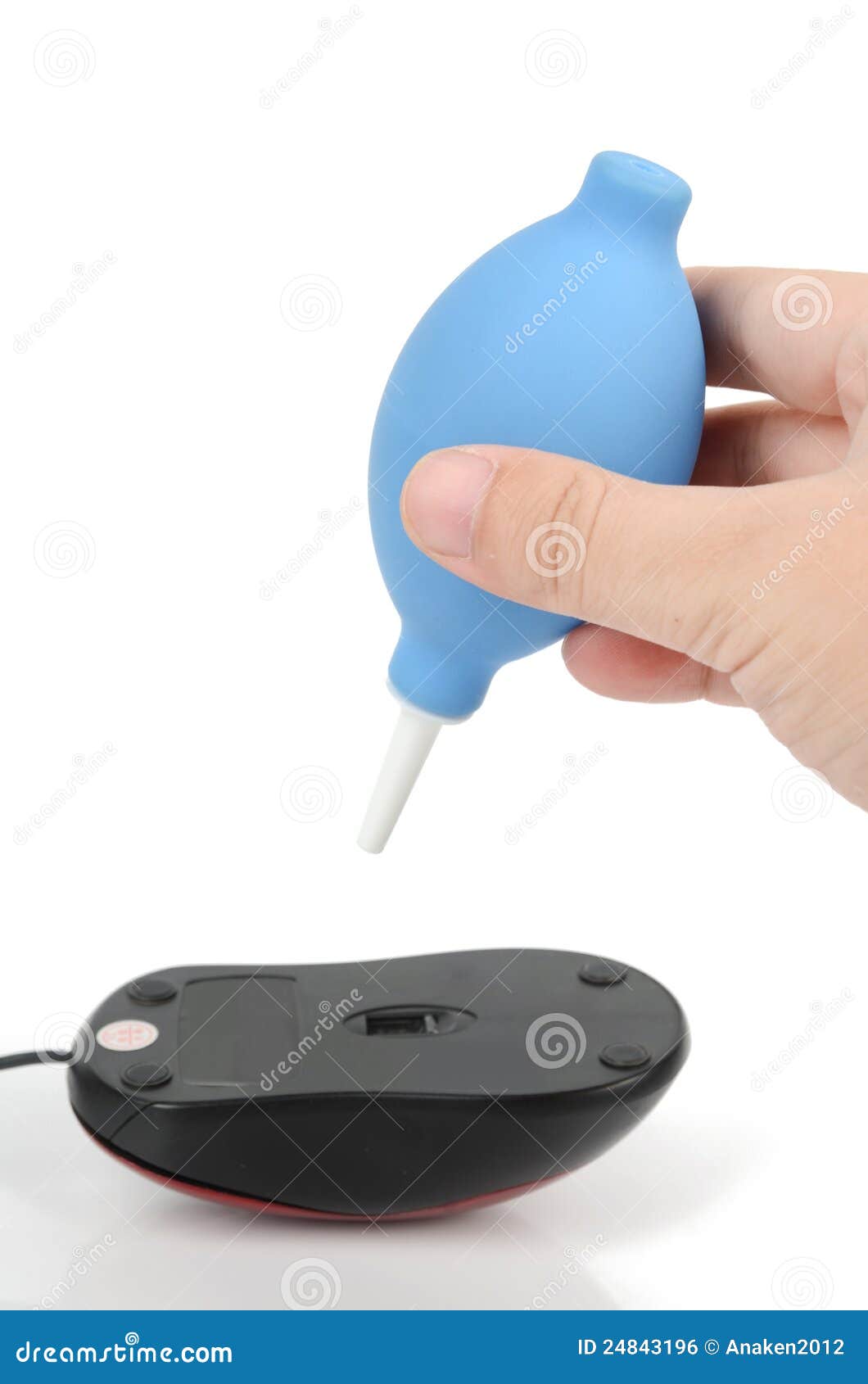 Cleaning computer mouse stock photo. Image of clean, hand - 24843196