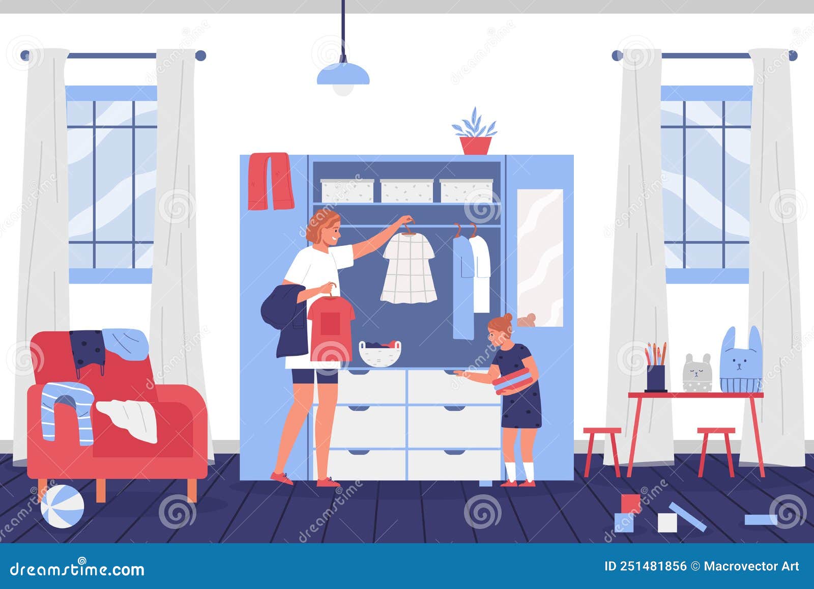 Cleaning Cupboard stock vector. Illustration of package - 251481856