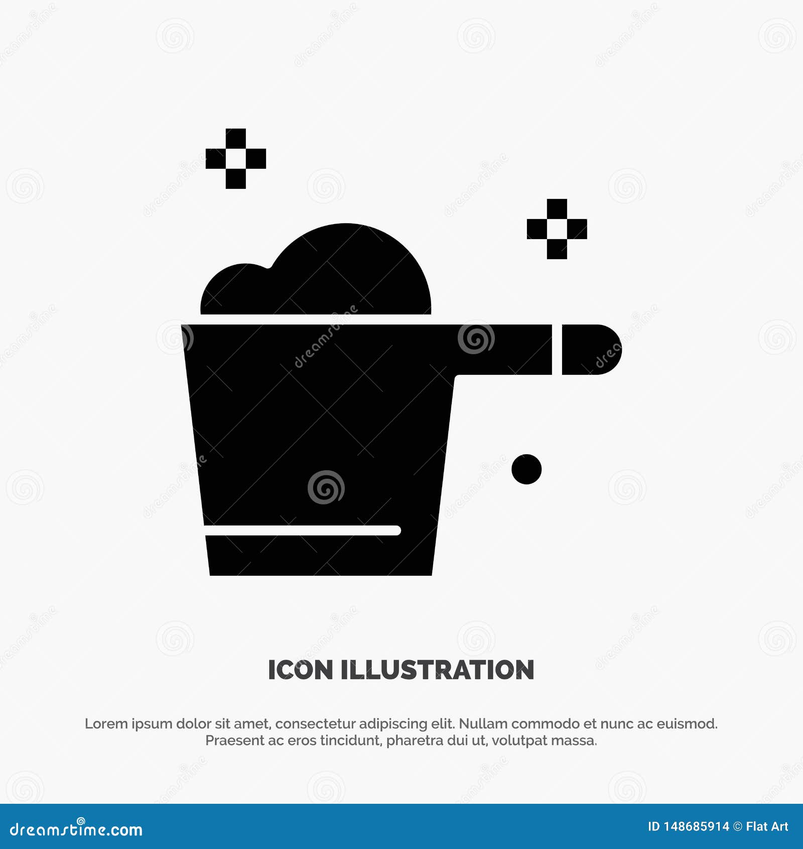 Cleaning, Detergent, Gauge, Housekeeping Solid Glyph Icon Vector Stock ...