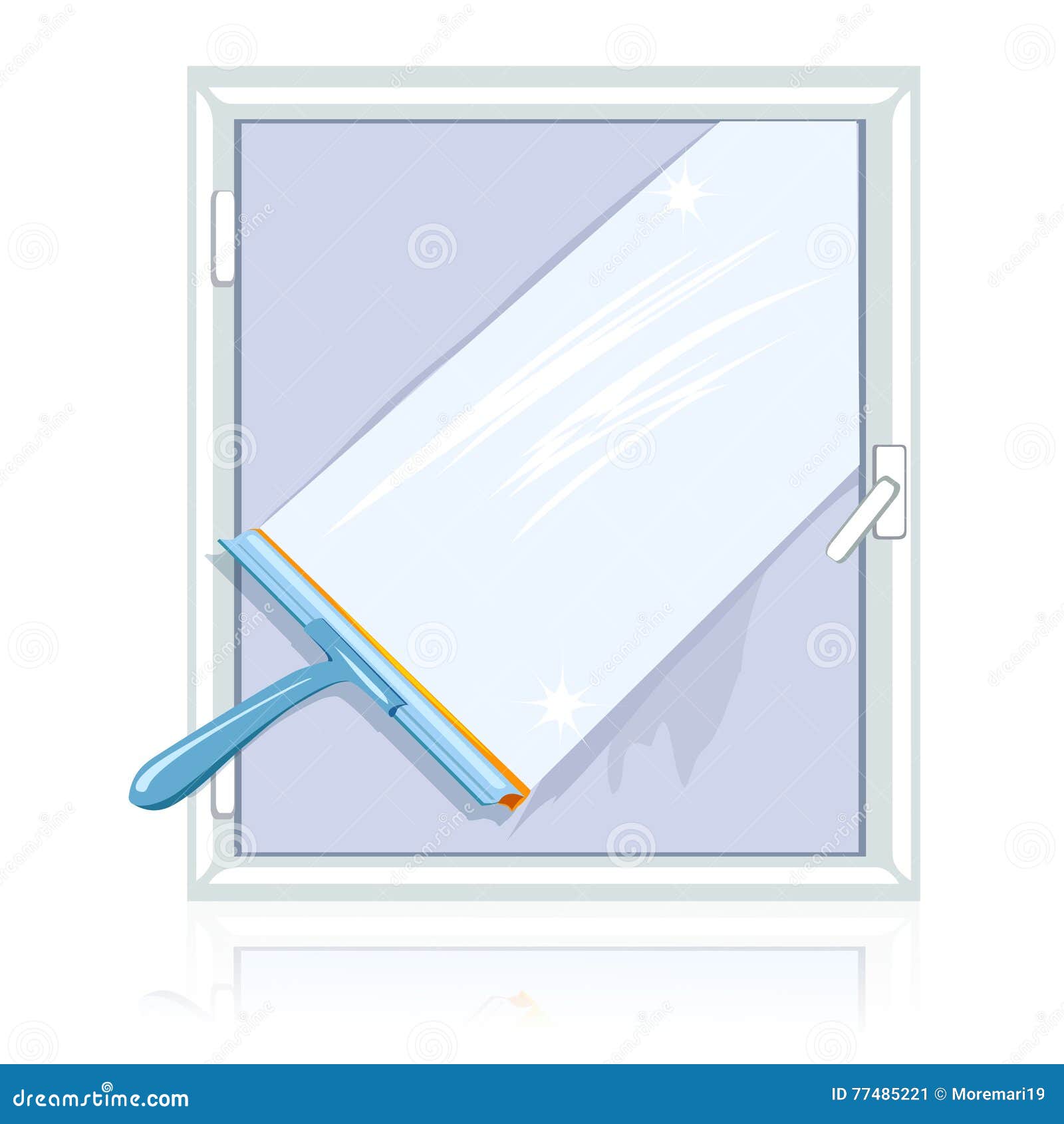 Cleaning dirty window stock vector. Illustration of wash - 77485221
