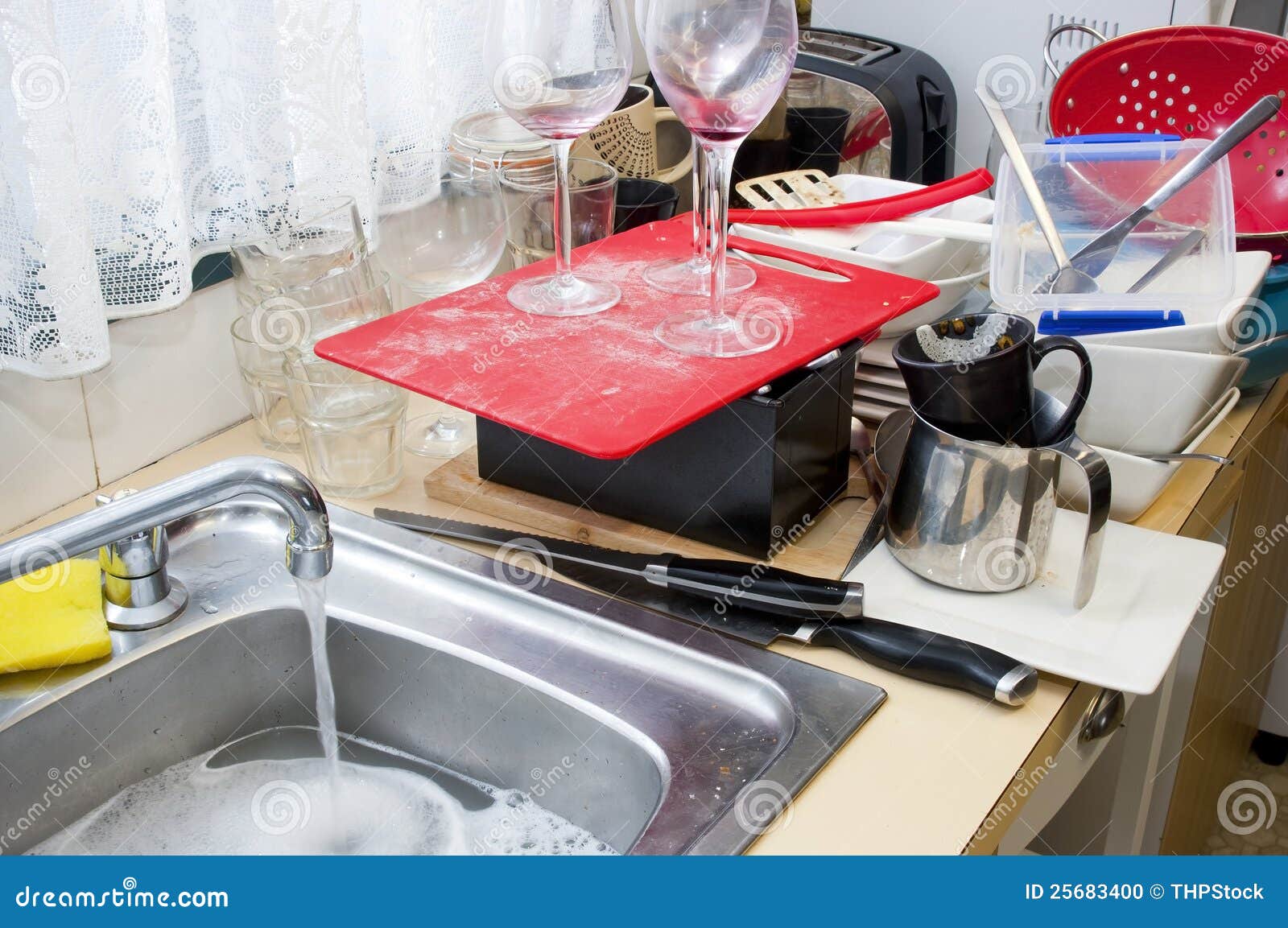 Cleaning Dishes stock photo. Image of ceramics, washing - 25683400