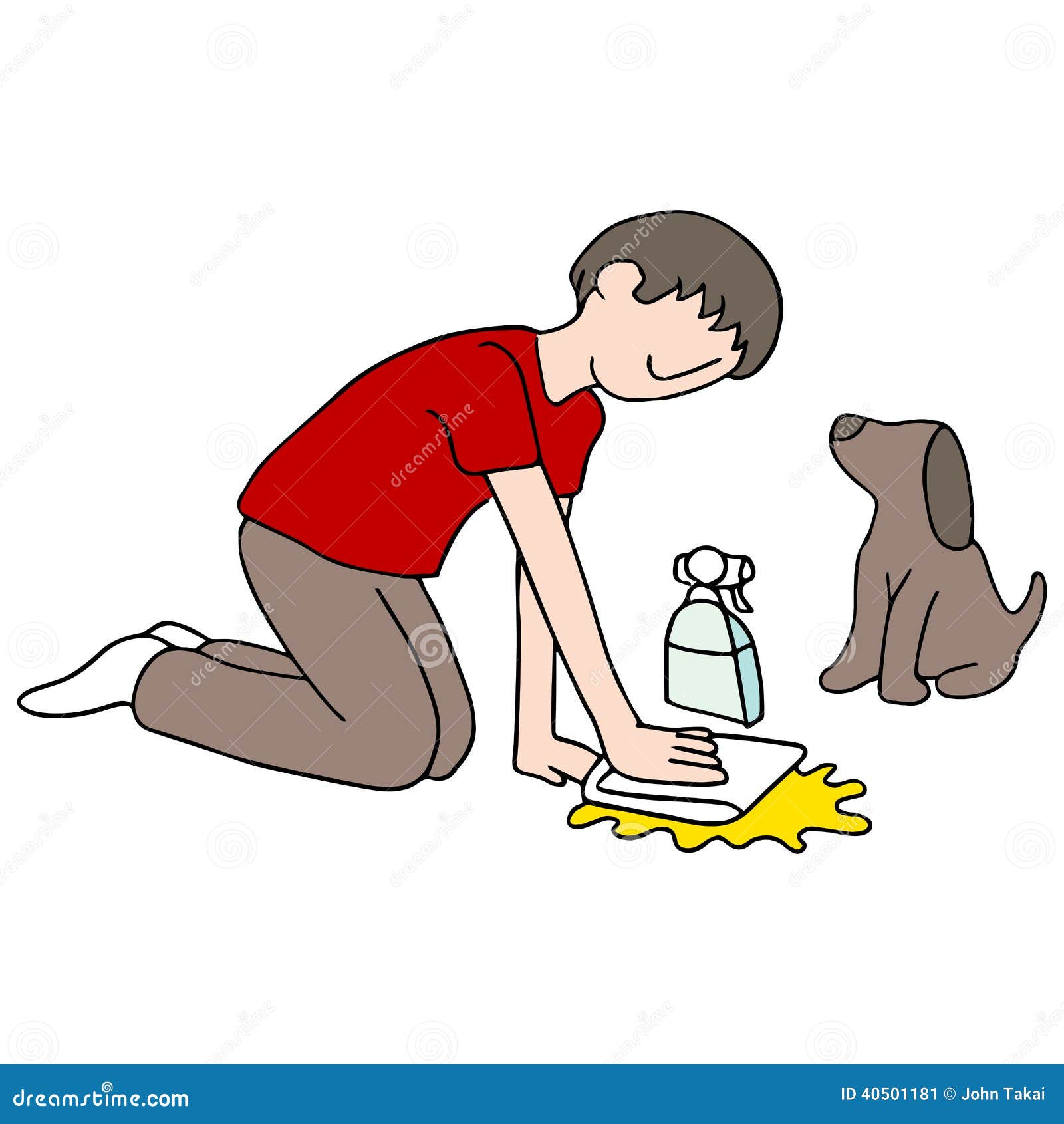 Cartoon Clean Up Messes