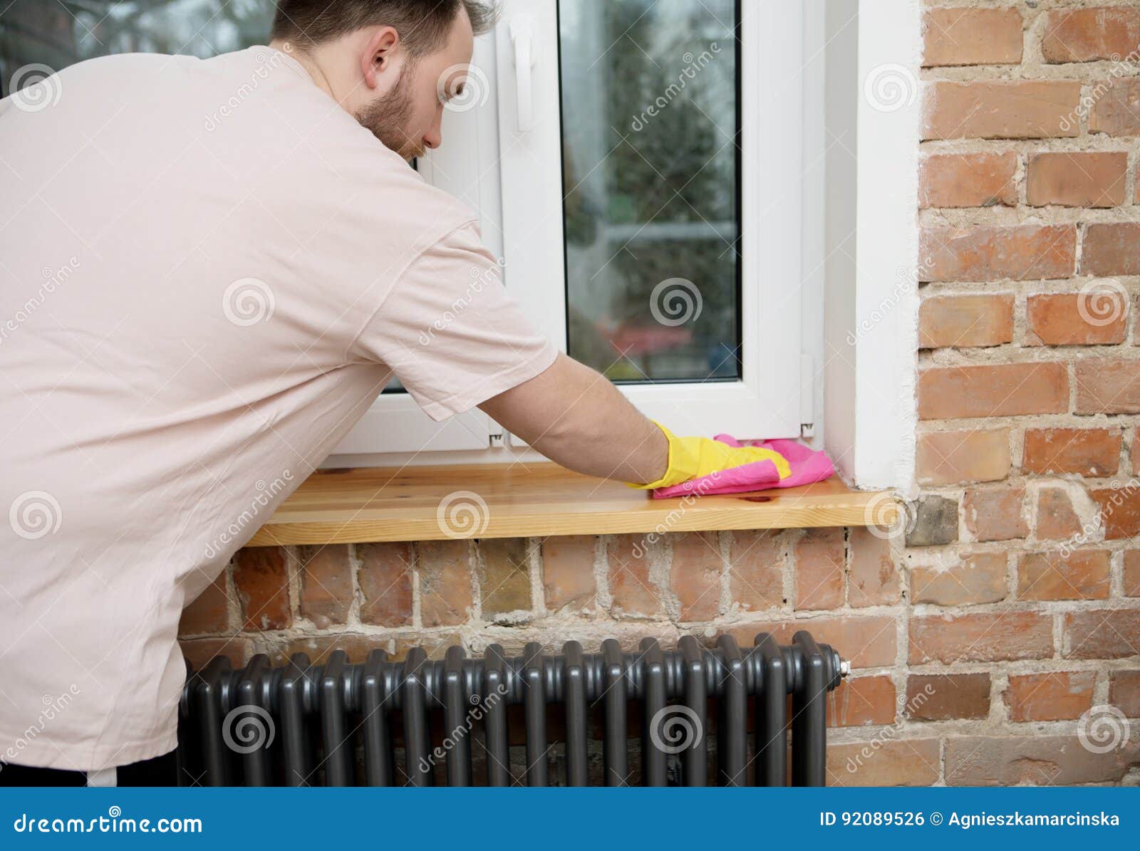 Cleaning dust in home. stock photo. Image of professional - 92089526