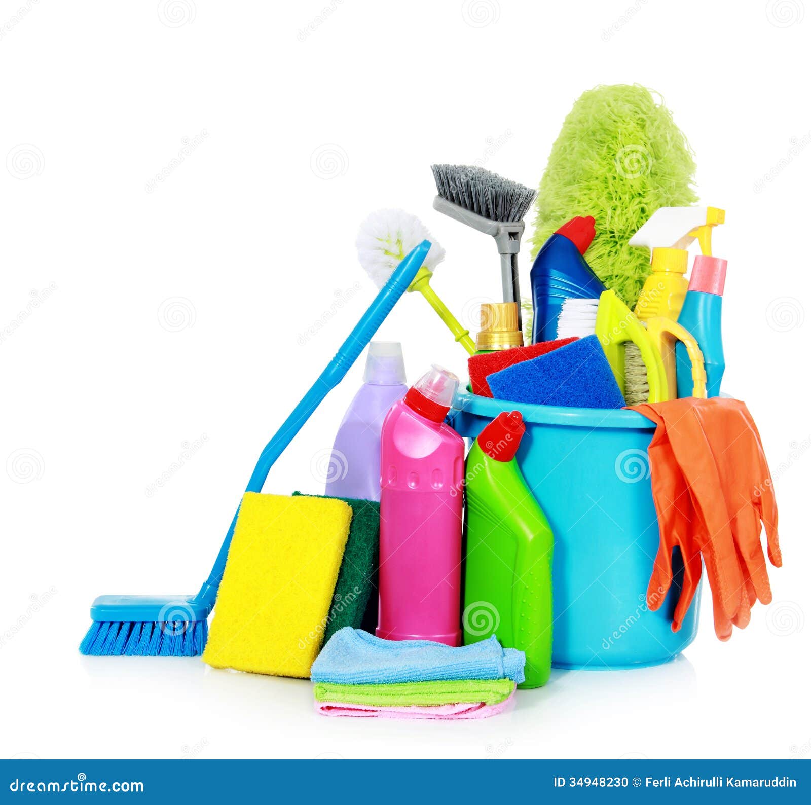 Cleaning equipment stock photo. Image of hygiene, housework - 34948230