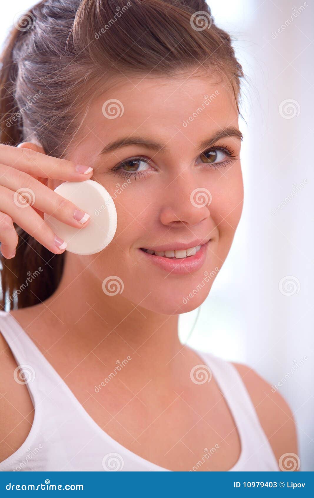 Cleaning face stock image. Image of color, young, purity - 10979403