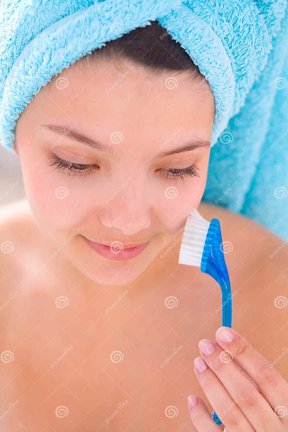 Cleaning face stock image. Image of care, cleaning, model - 11517281