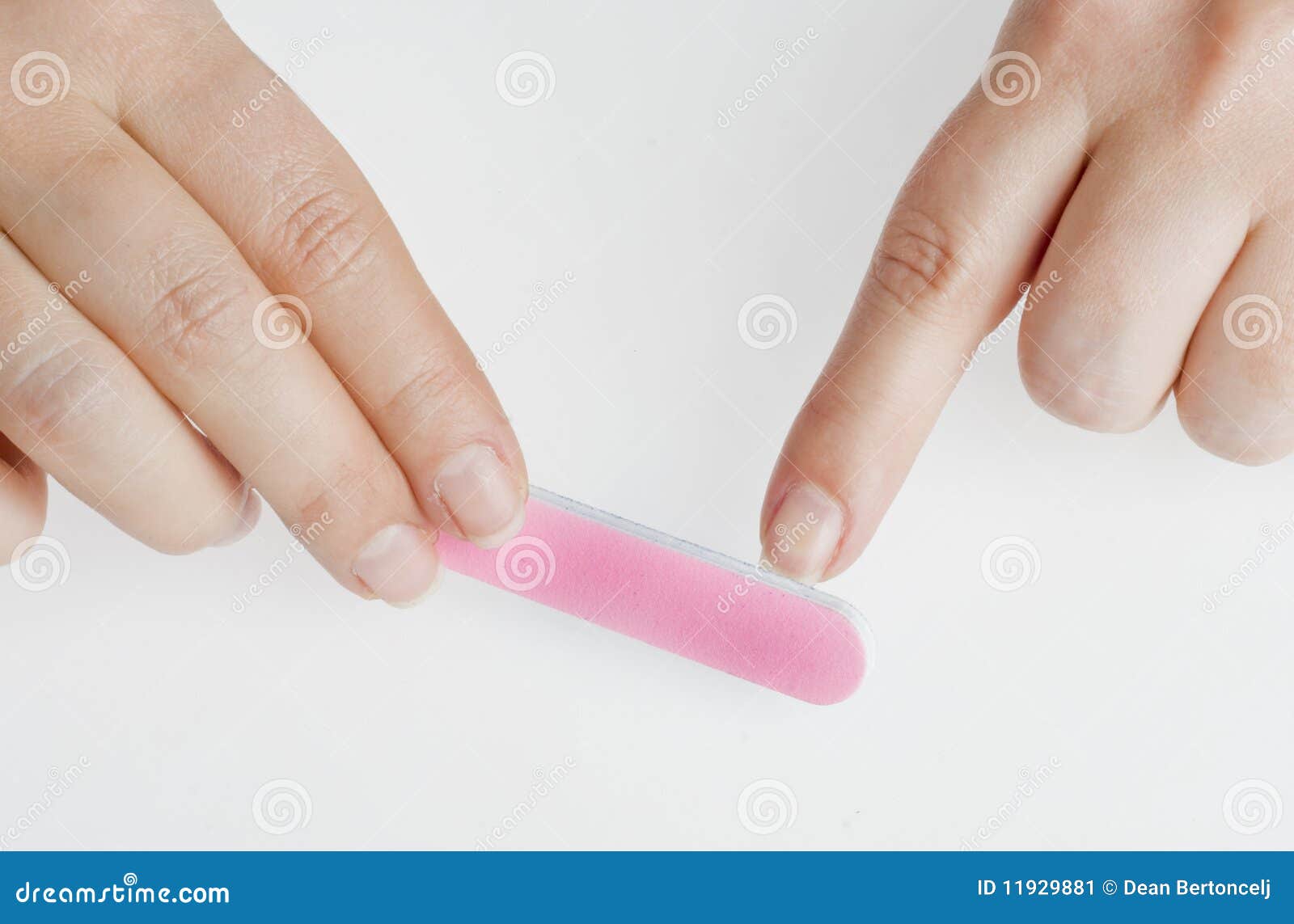 Cleaning fingernails stock image. Image of polishing - 11929881