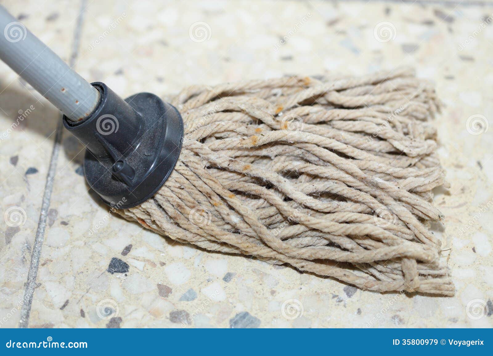 Cleaning the Floor with a Mop, Housework Stock Image - Image of work ...