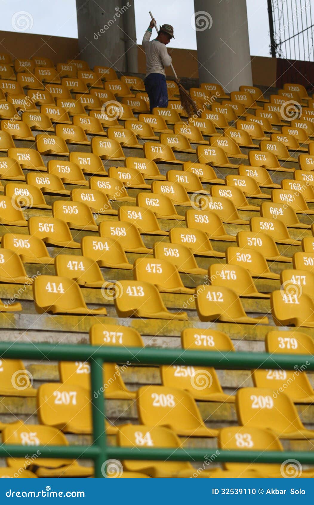 Cleaning football stadium editorial image. Image of indonesia - 32539110