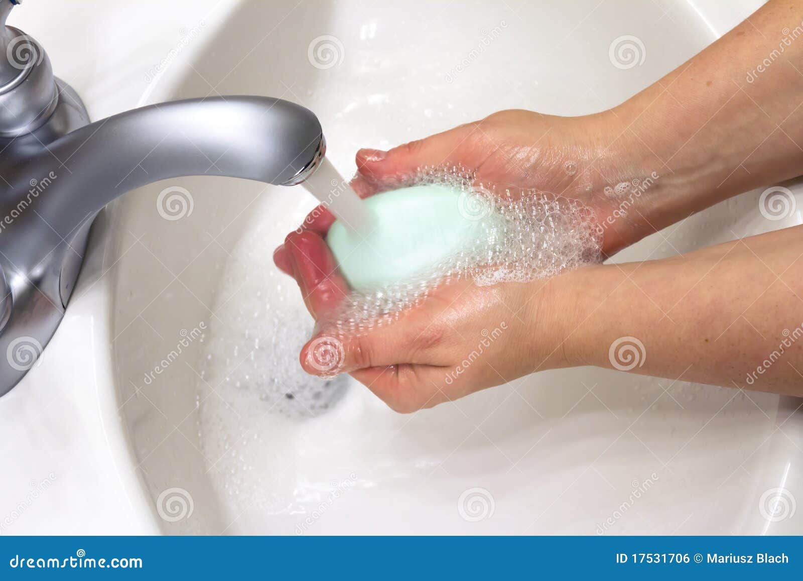 Cleaning hands stock photo. Image of personal, healthy - 17531706