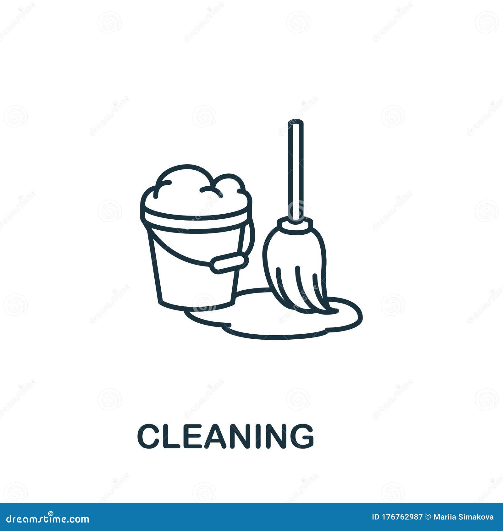 Cleaning Icon. Simple Line Element Cleaning Symbol for Templates, Web ...