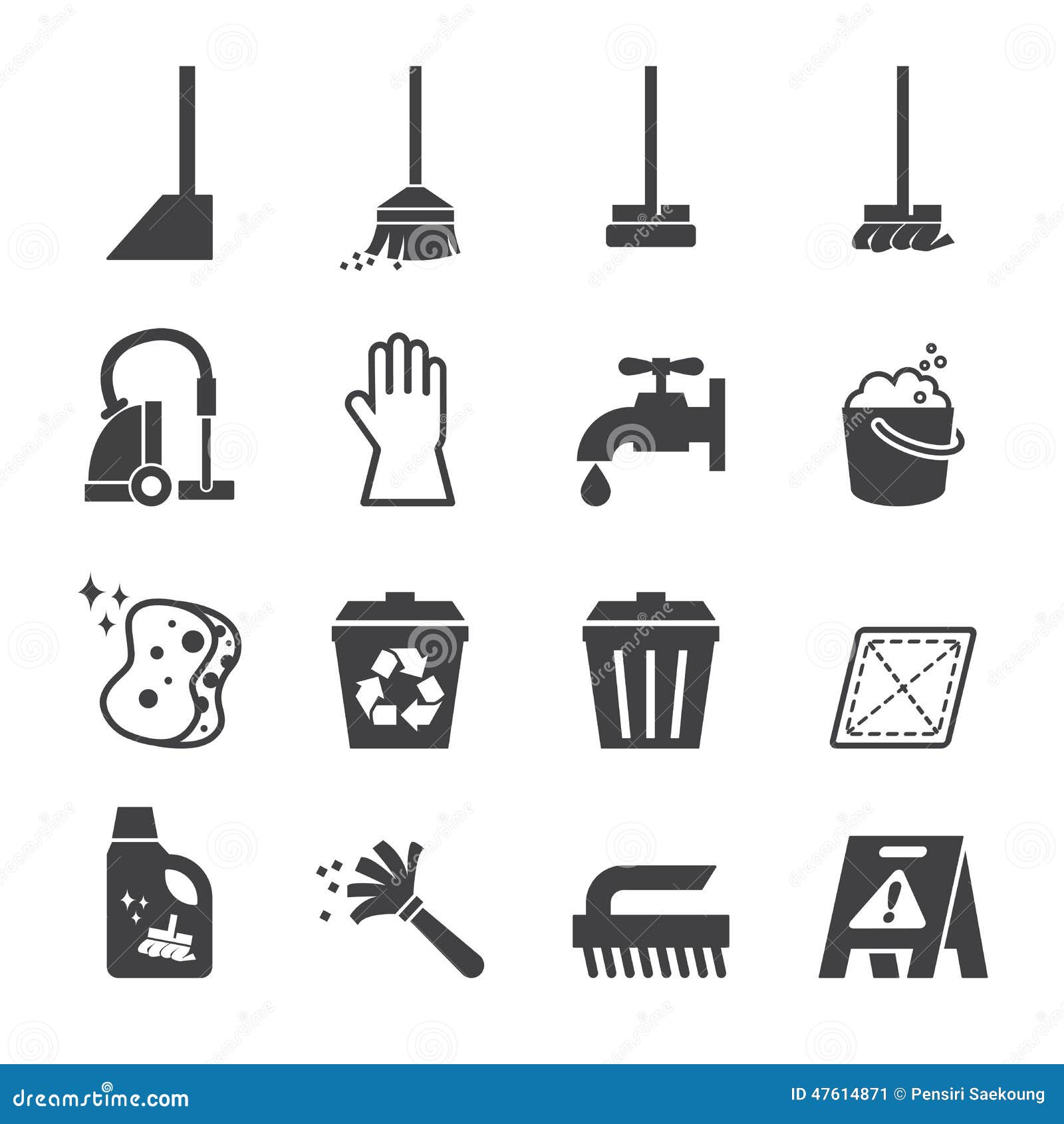 Cleaning icon stock vector. Illustration of polishers - 47614871