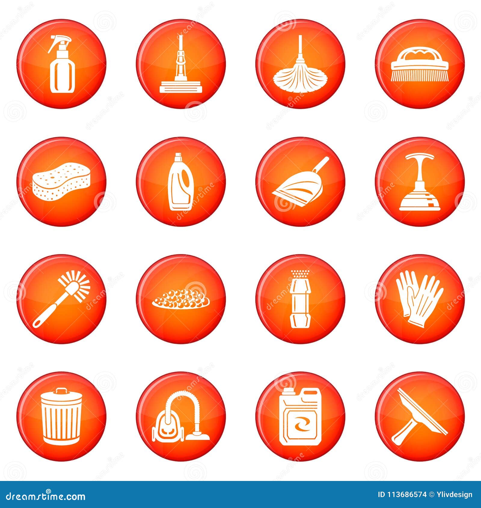 Cleaning Icons Set Red Vector Stock Vector - Illustration of powder ... Cleaning Icons Set Red Vector Stock Vector - Illustration of powder ...